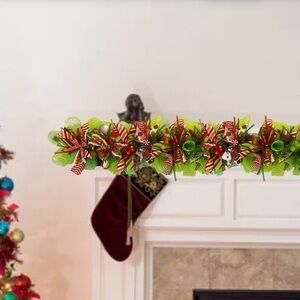 Handmade | Holiday | Grinch Christmas Garland 36 Inch Long Grinch ...